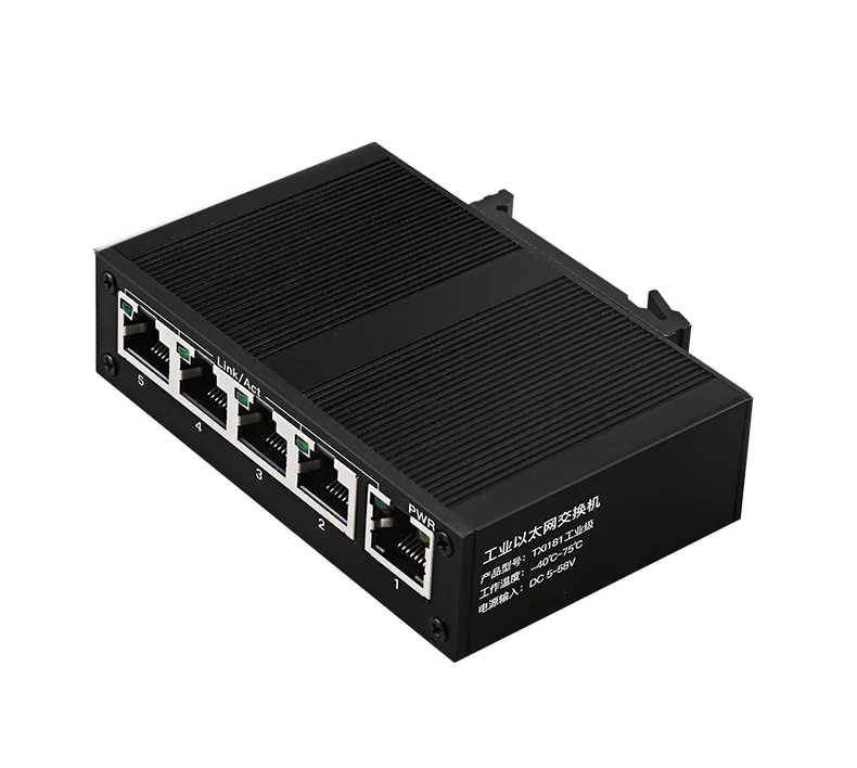 5 Ports 10/100Mbps Fast Switch RJ45 Metal Shell Unmanaged Ethernet ...