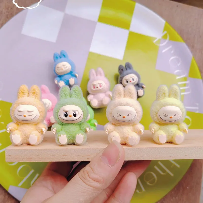 The-Hot-New-Cartoon-Labubu-Series-Mini-Flocking-Exquisite-Cute-Doll ...