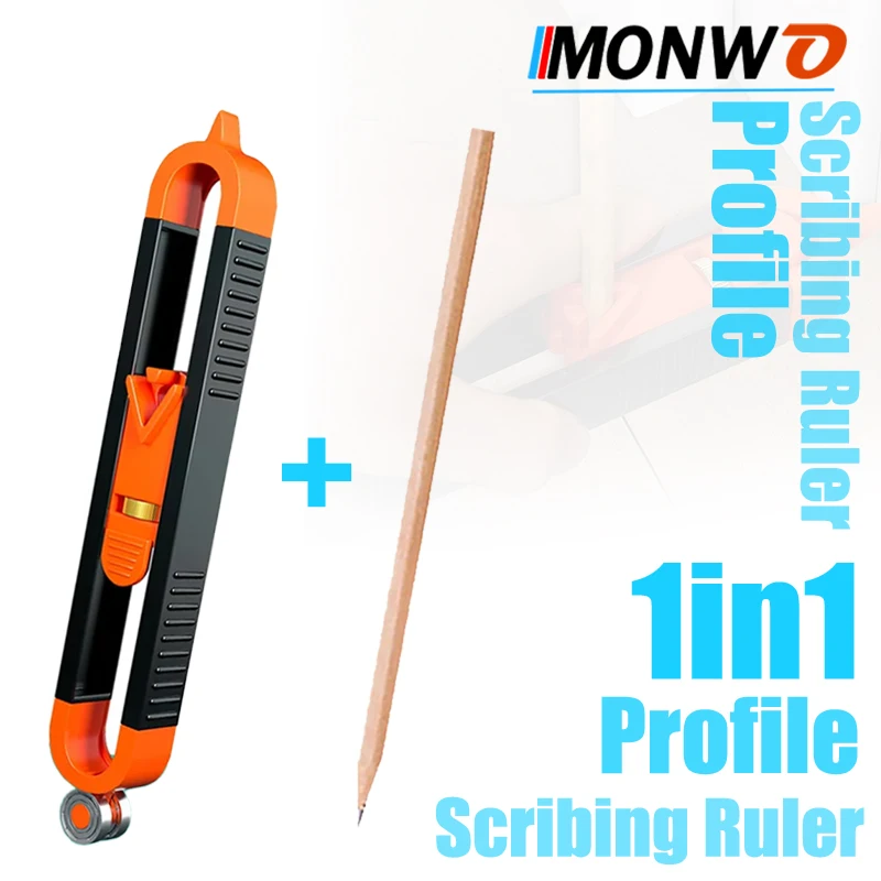 Profile-Scribing-Ruler-Irregular-Contour-Gauge-With-Lock-Adjustable ...