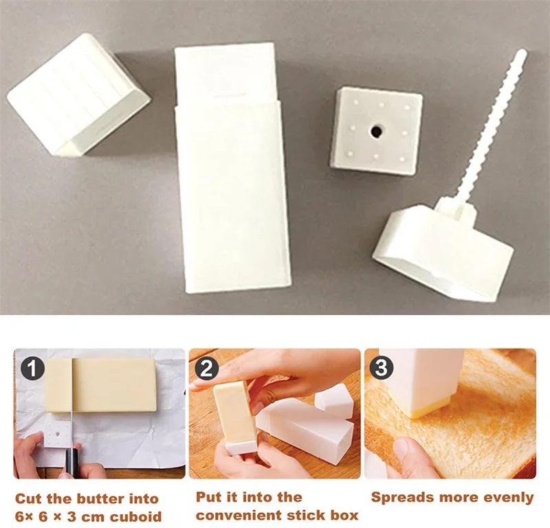 Handy Solid Butter Spreader Holder Sticks Butter Storage Box Cheese Ke ...