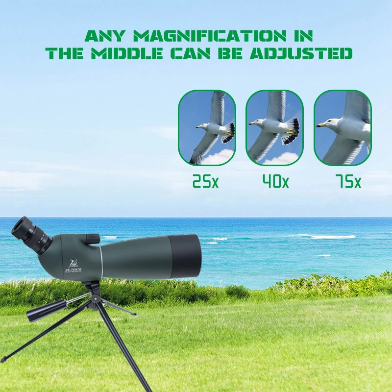 TOPOPTICAL-25x-75x-Telescope-70mm-Zoom-Professional-Spotting-Scope ...
