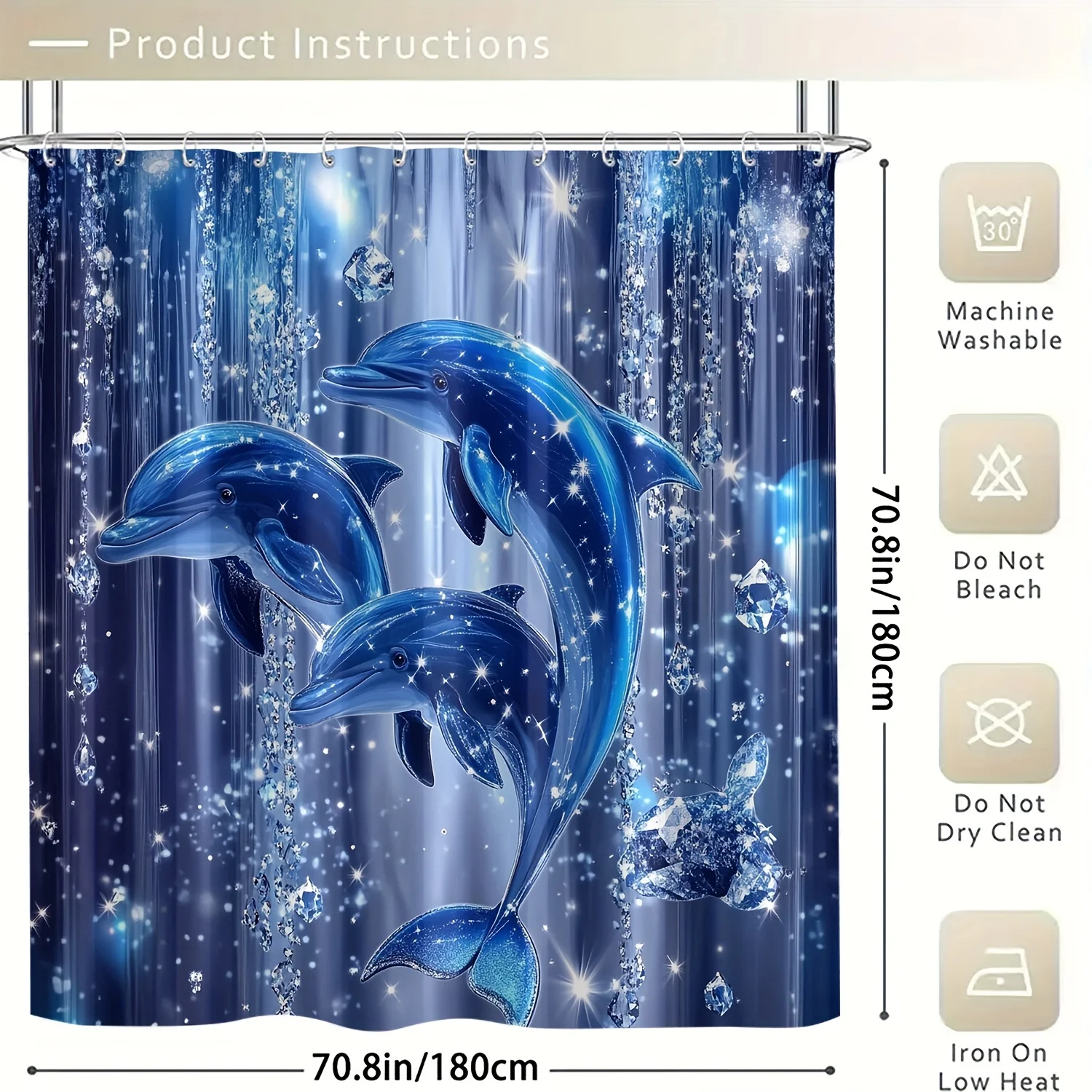 Dolphins Shower Curtain - DolphinJoy