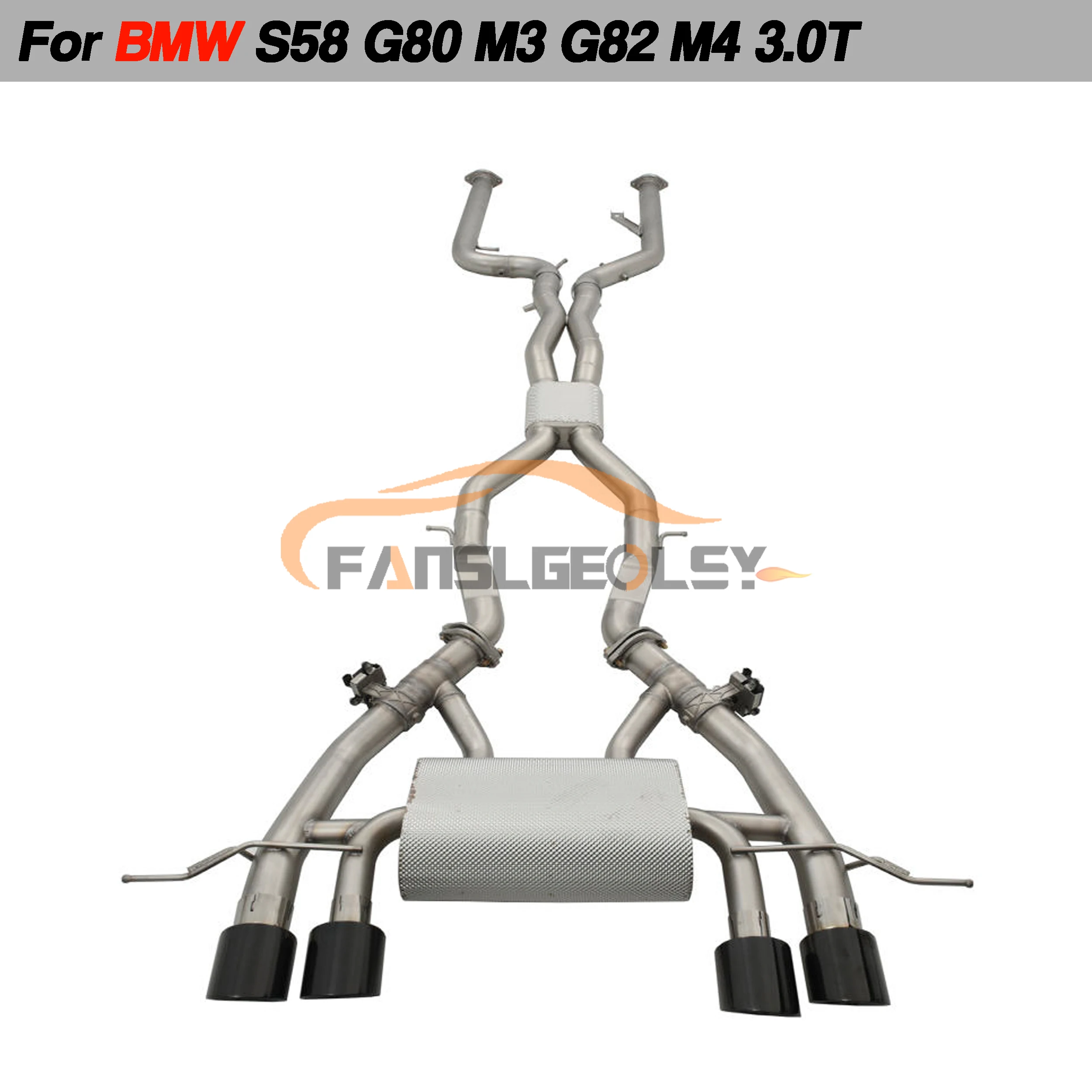 For-BMW-M3-M4-G80-G82-Steel-Catback-Performance-Exhaust-System-Valve ...