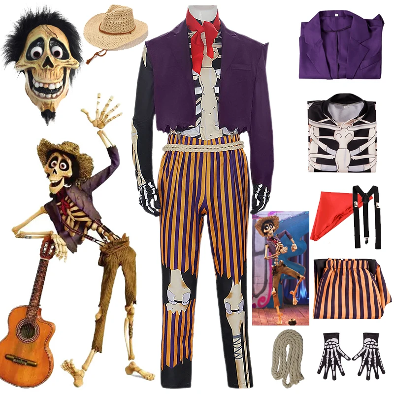 Disfraz de Anime Hector Rivera, disfraz de Halloween, traje de Coco ...