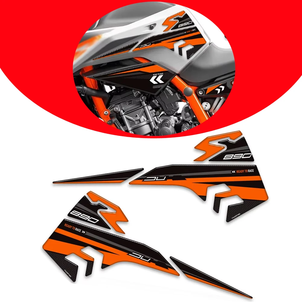 For KTM 890 Duke Motorcycle Fairing Fender Protector Tank Pad Side ...