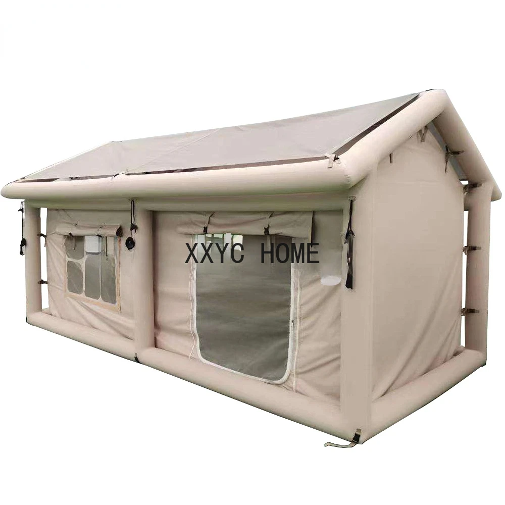 Large-Two-Room-Waterproof-Inflatable-Air-House-Tent-Outdoor-Big ...