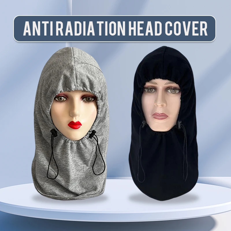 Electromagnetic Radiation Protective Hood Cap Silver Fiber Radiation ...
