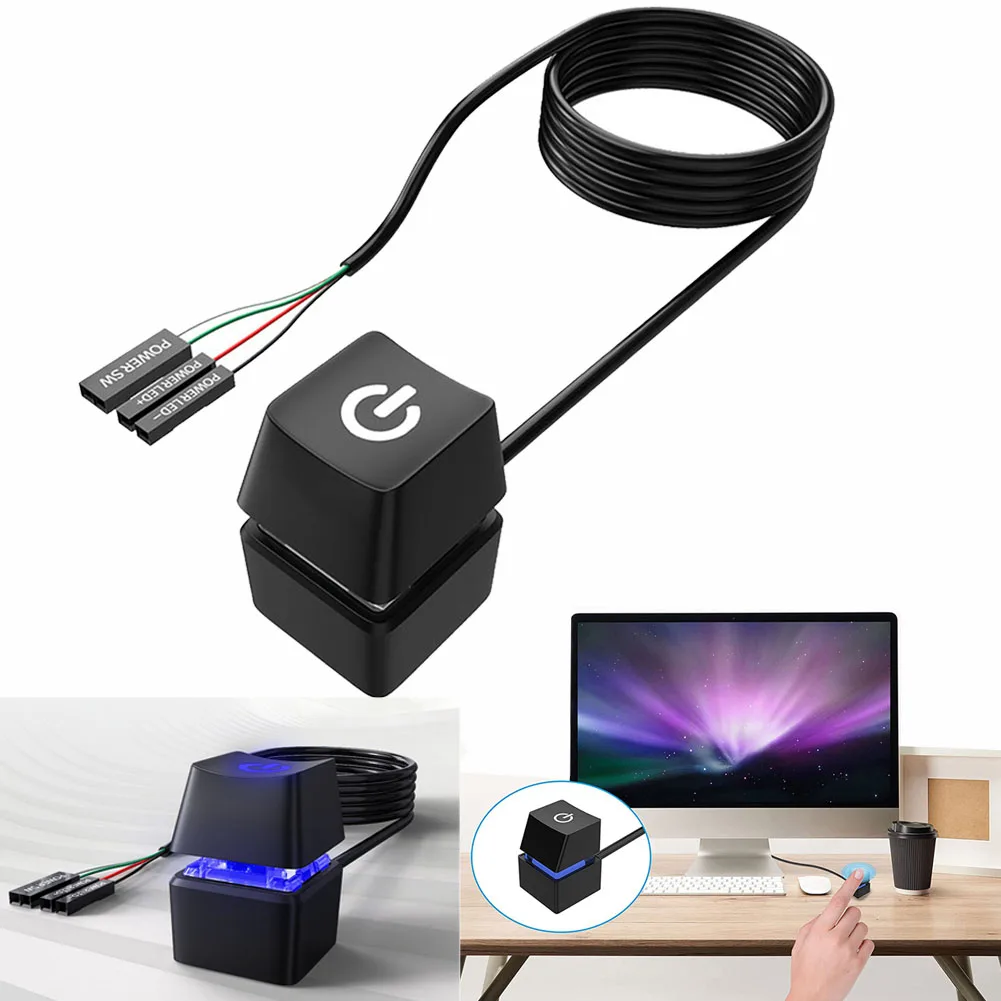 1-65-m-5m-10m-Ein-Aus-Schalter-Taste-blaue-LED-Leuchten-Desktop ...