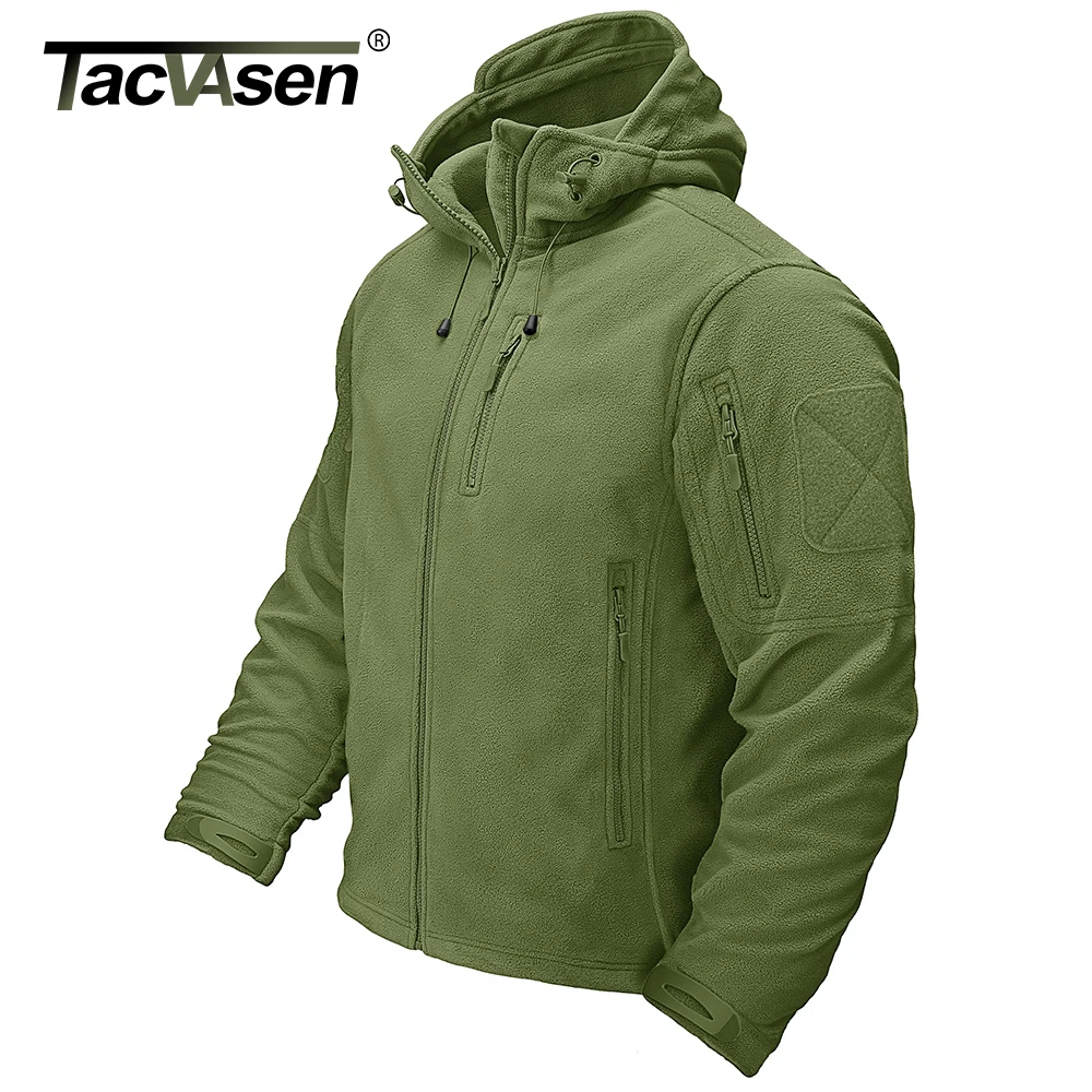 TACVASEN-Fall-Winter-Men-s-Hooded-Fleece-Jacket-Full-Zip-Up-Soft-Warmth ...
