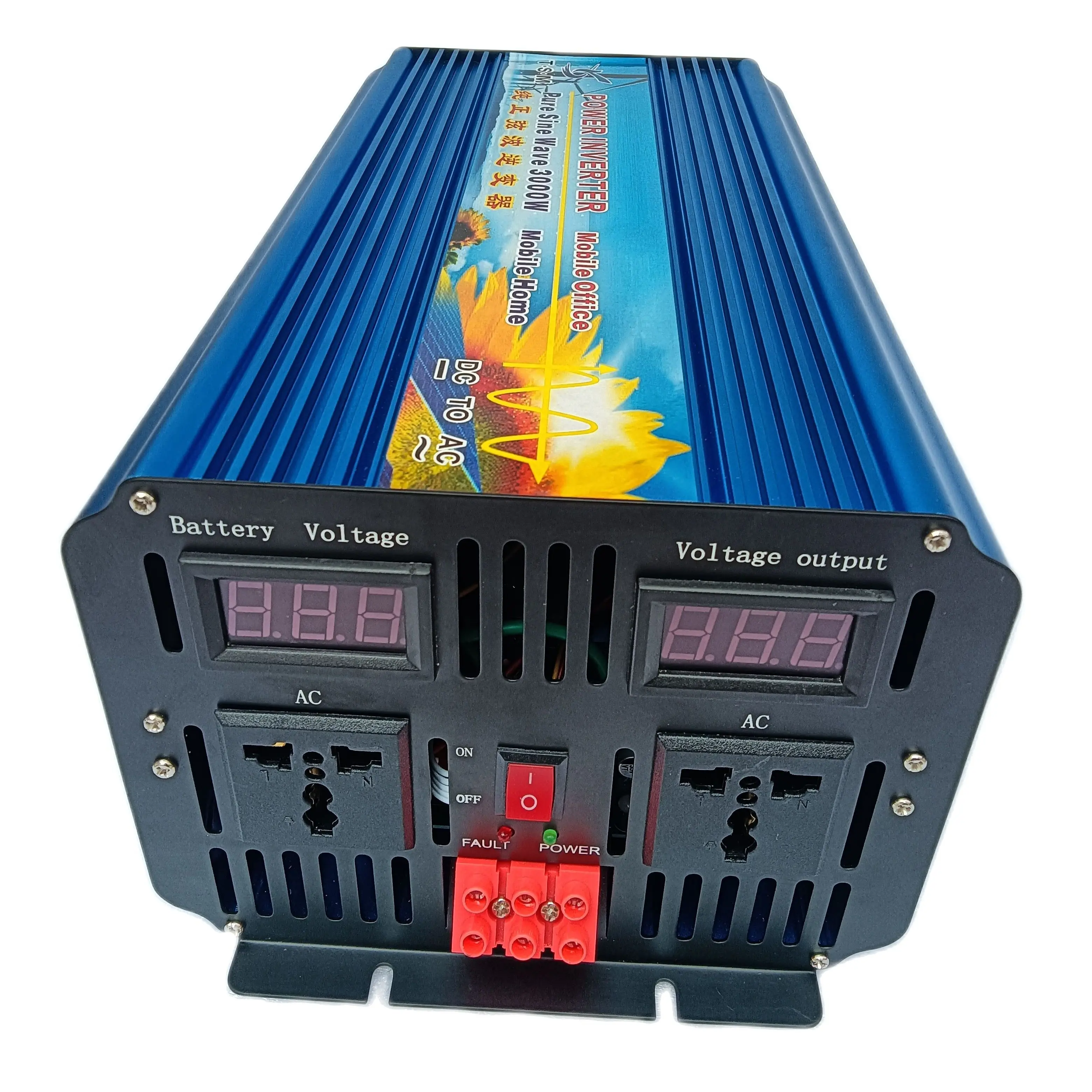 Inversor onda senoidal pura 3000w dc 12v/24v/36v/48v para ac 110v/120v/127v/220v 60hz|Inversores ...