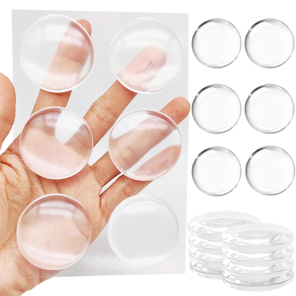 6Pcs-Transparent-Soft-Silicone-Wall-Protector-Door-Handle-Stopper ...