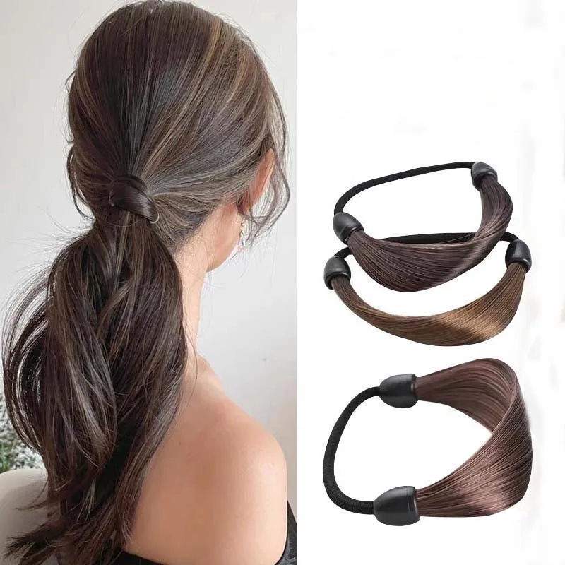 New Fashion Wig Braided Hair Band Elastic Hair Rope Tie Head Rope For ...