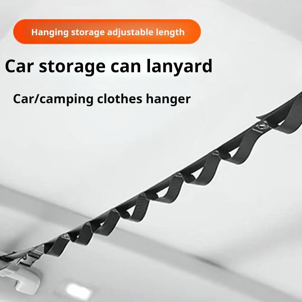 Car Clothes Hanger Bar Nylon Braided Adjustable Double-layer Car ...