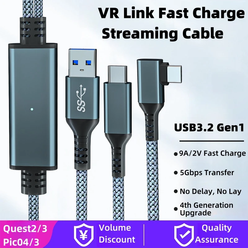 USB-3-2-Gen1-VR-Link-Streaming-Data-Cable-Cabo-de-dados-para-Oculus ...