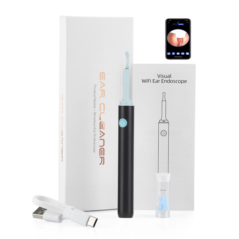 Wireless Intelligent Visual Ear Pick Cleaning Tool 3.9mm Luminous ...