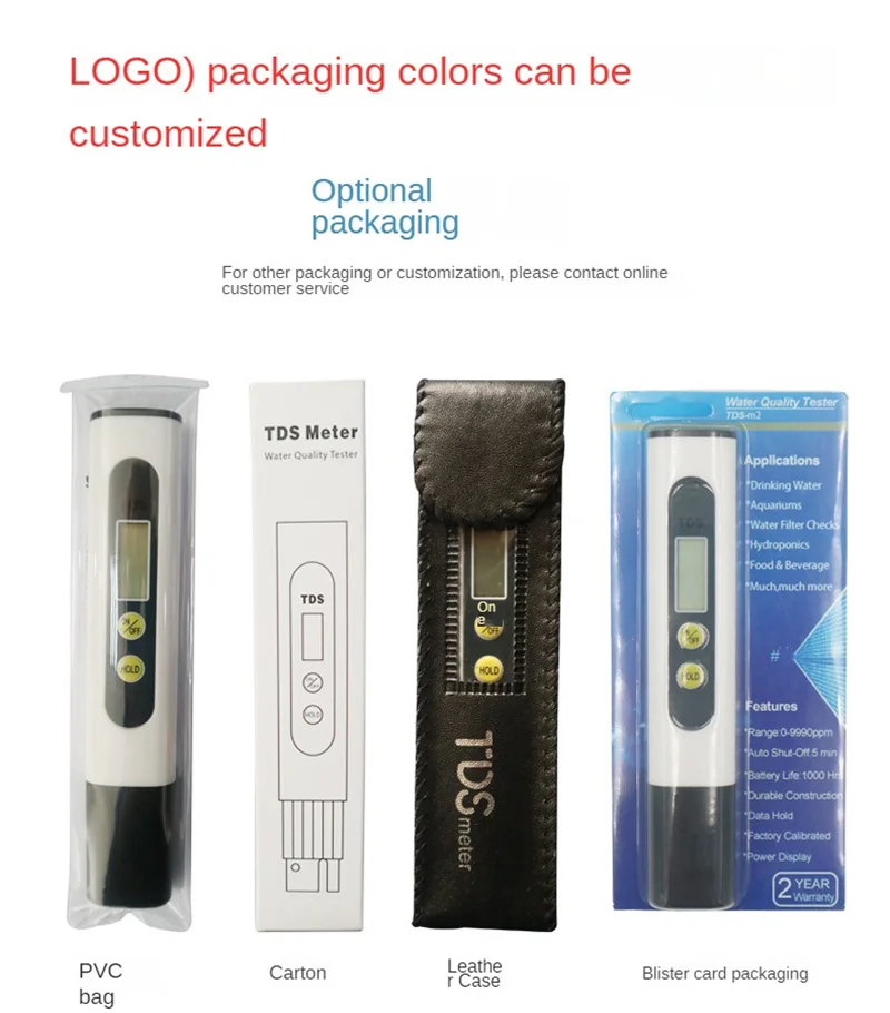 Handheld TDS Water Test Pen Digital Water Tester Water Quality Analysis ...