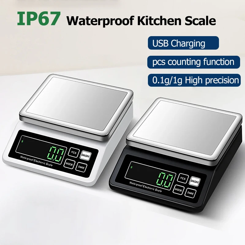 Rechargeable-Kitchen-Scale-IP67-Full-Waterproof-0-1g-1g-High-Precision ...