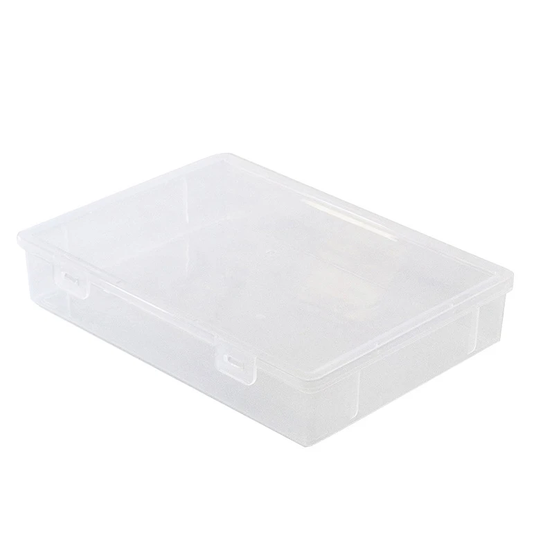 Plastic-File-Storage-Box-Organization-Transparent-Square-Storage-Box-A4 ...