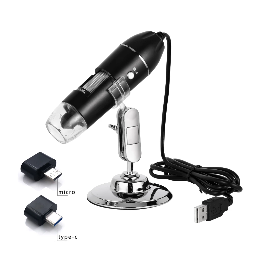 1600X USB Digital Microscope Camera Endoscope 8 LED Magnifier ...