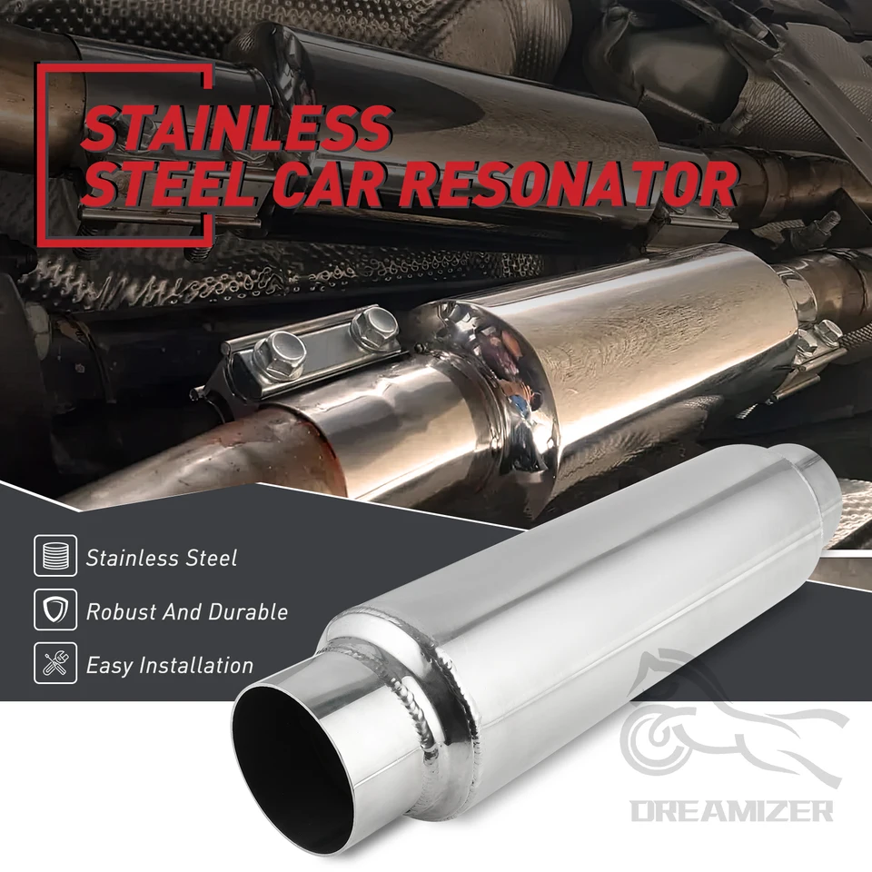409 Grade Exhaust Kit Stainless Steel Exhaust Resonator Northeastern ...