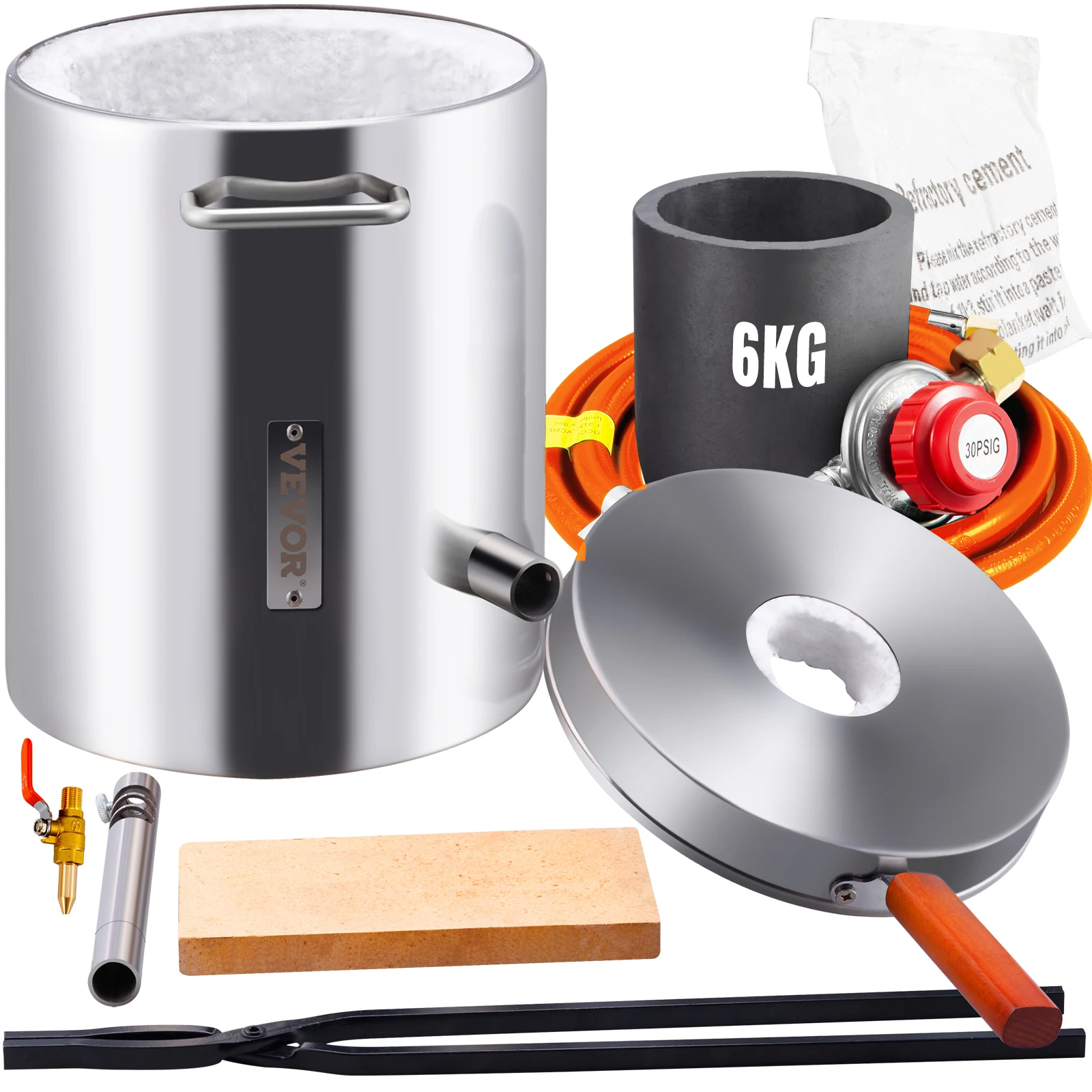 VEVOR-Four-de-Fusion-Four-Propane-Fonderie-Creuset-en-Graphite-6-kg ...