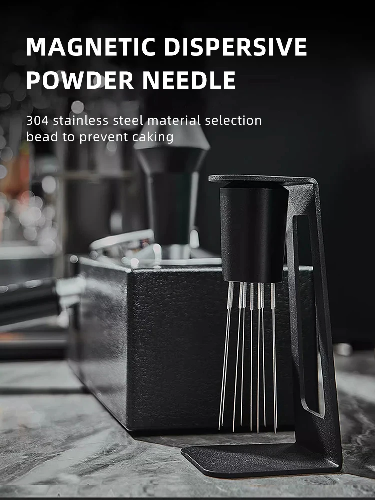 MUVNA-Espresso-Coffee-Powder-Needle-Black-4-Spare-Needles-Magnetic ...