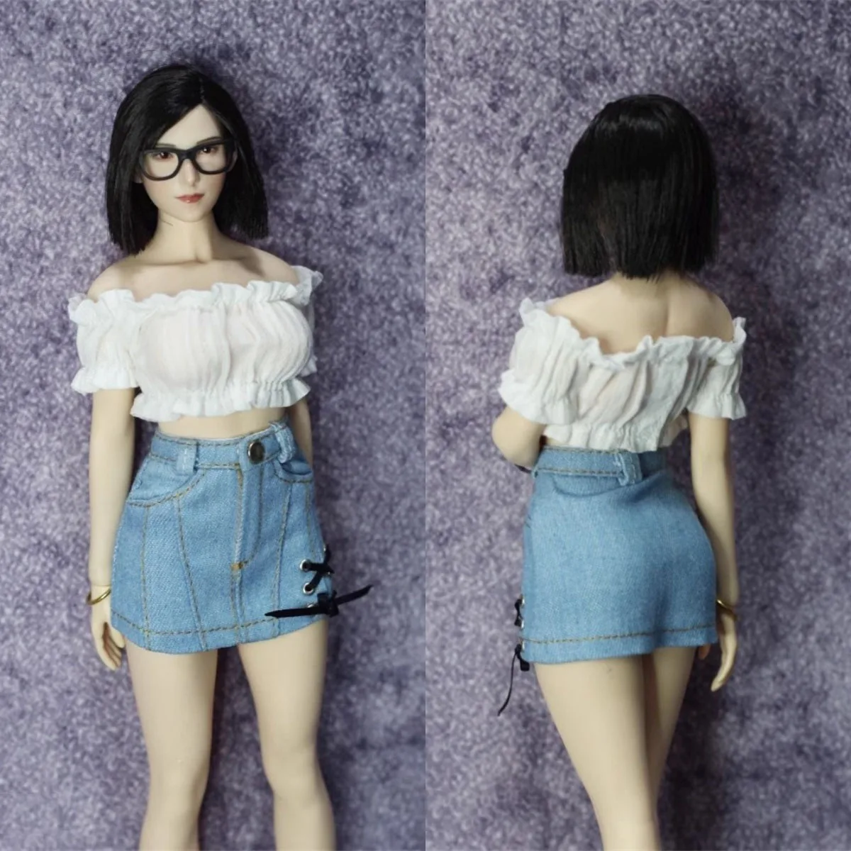 In-Stock-DMTOYS-1-6-Scale-Fashion-Trend-One-shoulder-Puffed-Sleeve ...