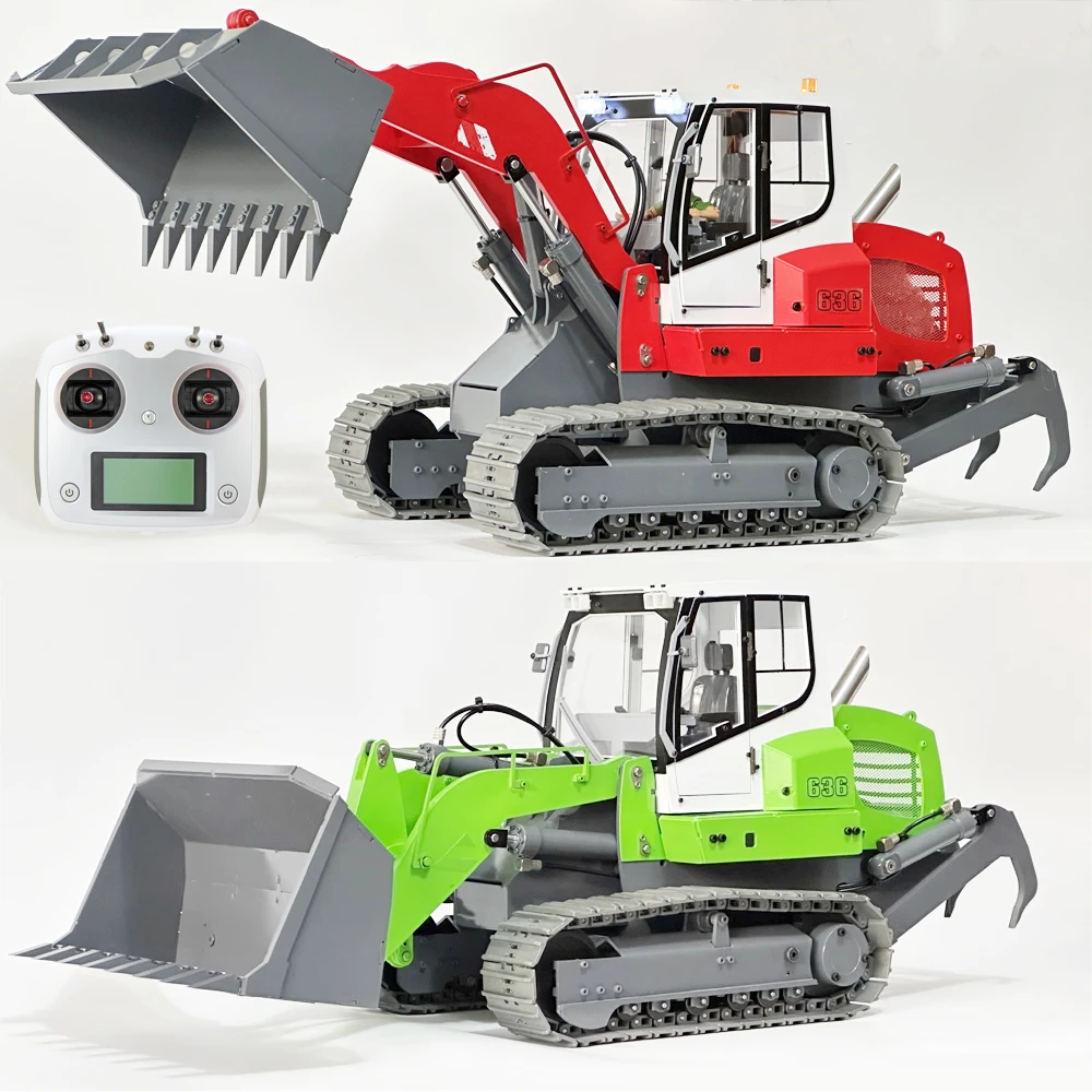 1/12 JZ636 RC Hydraulic Loader Metal Track Loader Forklift Model RTR ...
