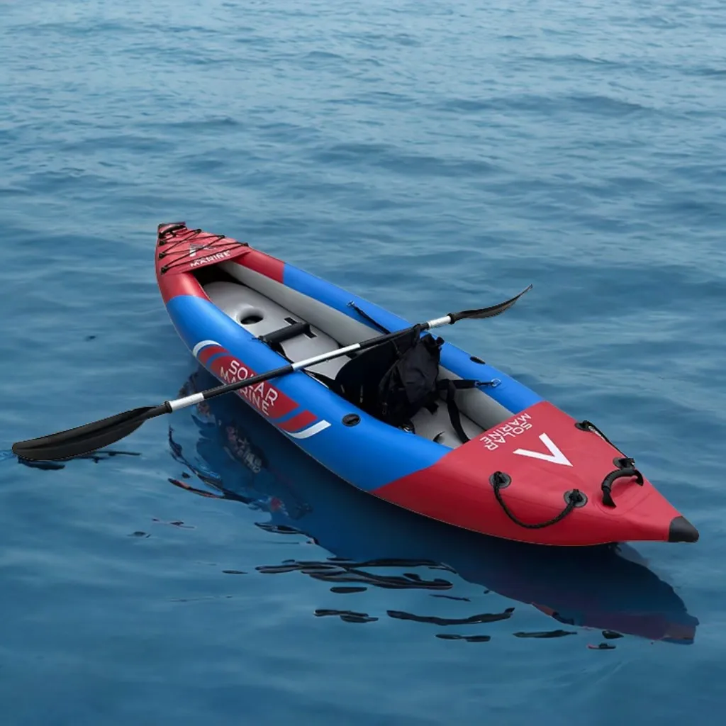 Solarmarine Inflatable Double Brushed Kayak, Competition Canoe, Folding ...