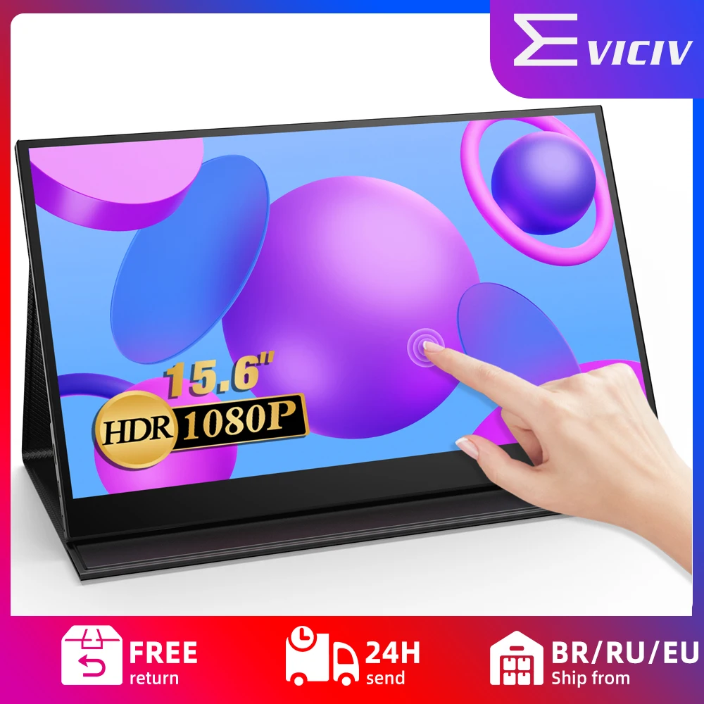 EVICIV-15-6-Inch-Touchscreen-Portable-Monitor-USB-C-External-Screen ...