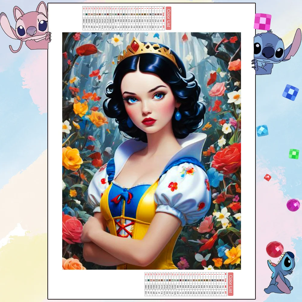 Disney-Diamond-Painting-Snow-White-Diamond-Mosaic-Flower-DIY-Cross ...