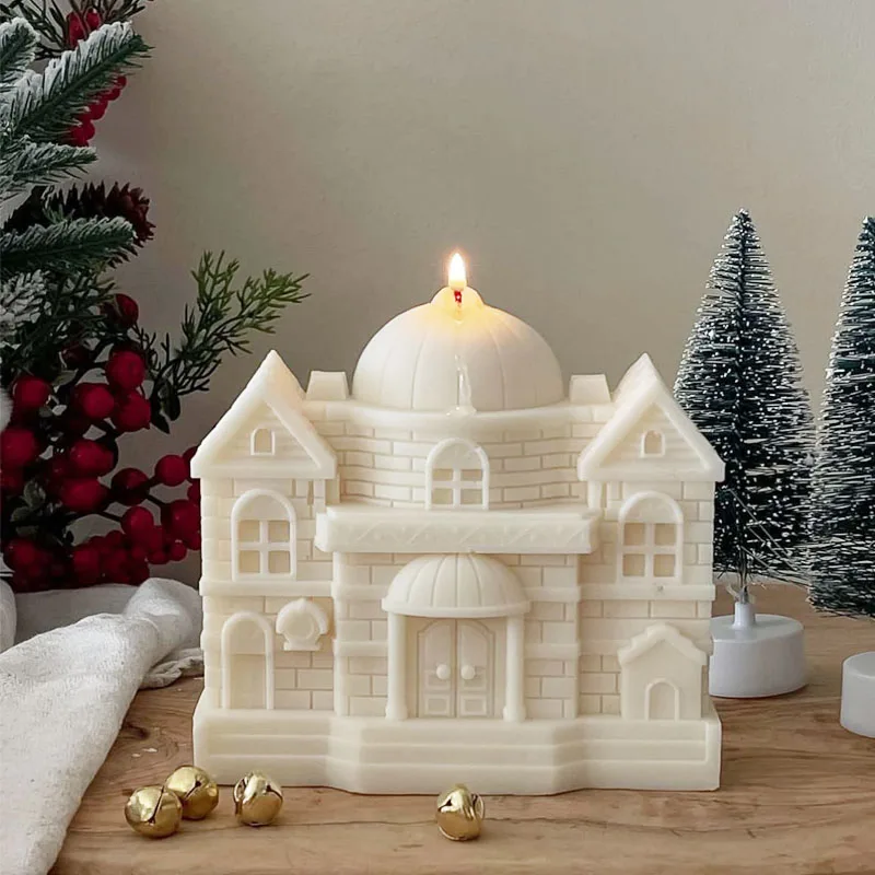 large Castles Silicone candle mold European style Ancient castles ...