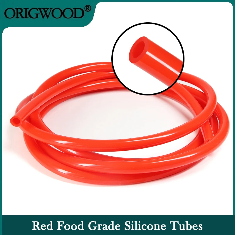 1/3/5/10M Red Silicone Tube Food Grade Rubber Hose Flexible Aquarium ...