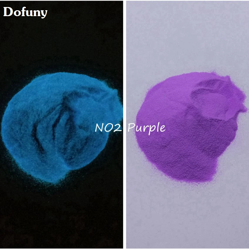 20 г неоновый светящийся в темноте порошок яркости светящийся блеск для ...