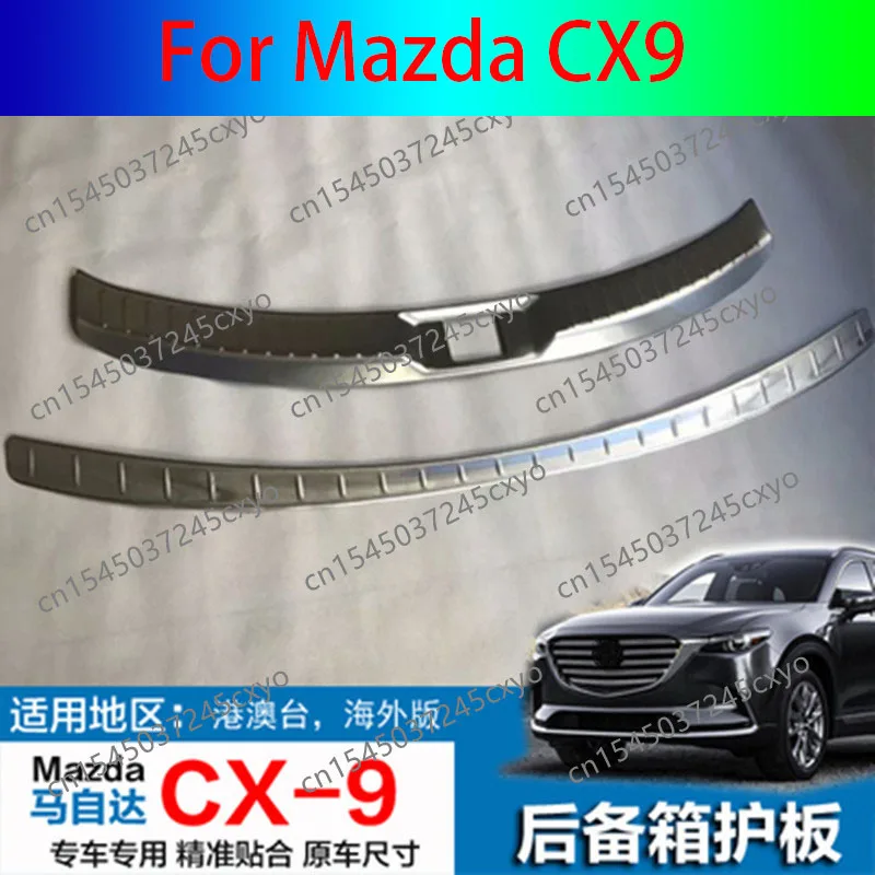 Rear-Bumper-Protector-Sill-Trunk-Tread-Plate-cover-Trim-For-Mazda-CX9 ...