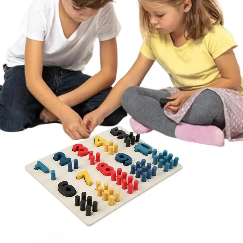 Mainan-papan-pasak-kayu-mainan-rakit-warna-papan-matematika-mainan ...