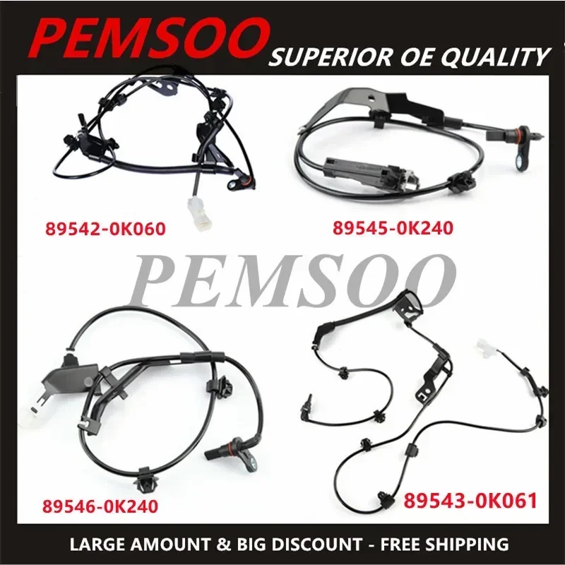 4pcs-Front-Left-Right-ABS-Sensor-Wheel-Speed-Sensor-for-TOYOTA-HILUX ...