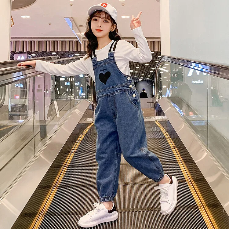 Denim Jumper Pants