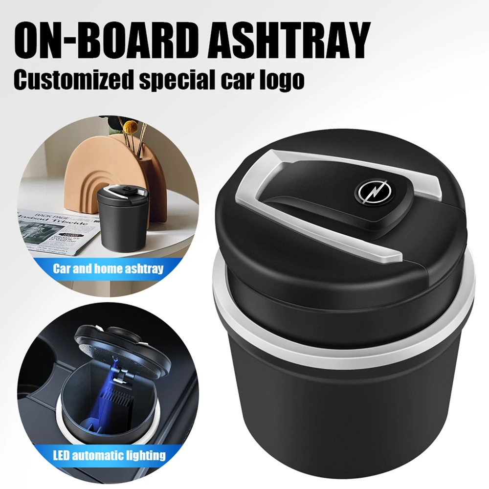 1PC LED Portátil Cinzeiro Do Carro Cigarro Ash Holder Cup Holder para ...