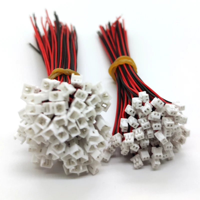 50 Para Micro JST 1,25 2 Pin Stecker und Buchse stecker mit Drähte ...