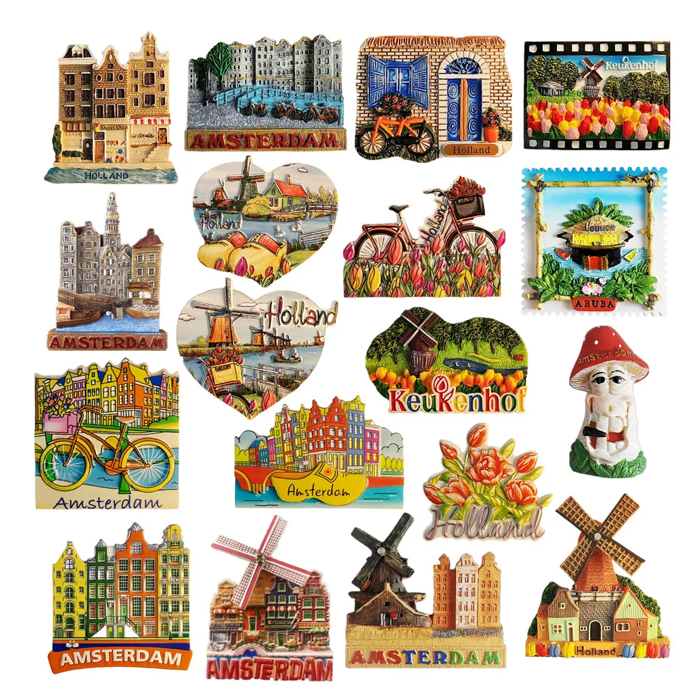Netherlands-Amsterdam-Tourist-Souvenir-Magnetic-Refrigerator-Sticker ...