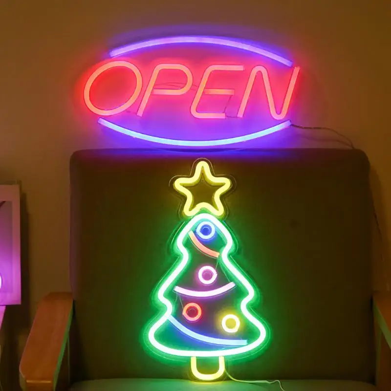 Christmas-Tree-Neon-Light-Signs-USB-Powered-LED-Neon-Lights-Christmas ...