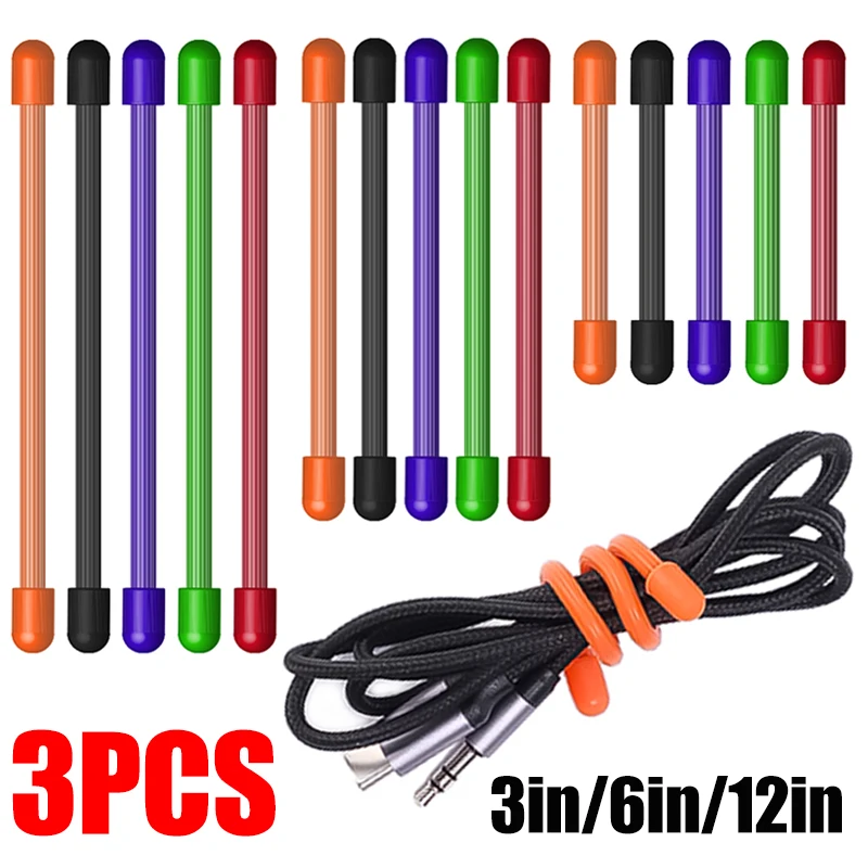 Hajlítható Gumi Kábelkötegek Újrahasznosítható Szilikon Huzal -Szervező ...