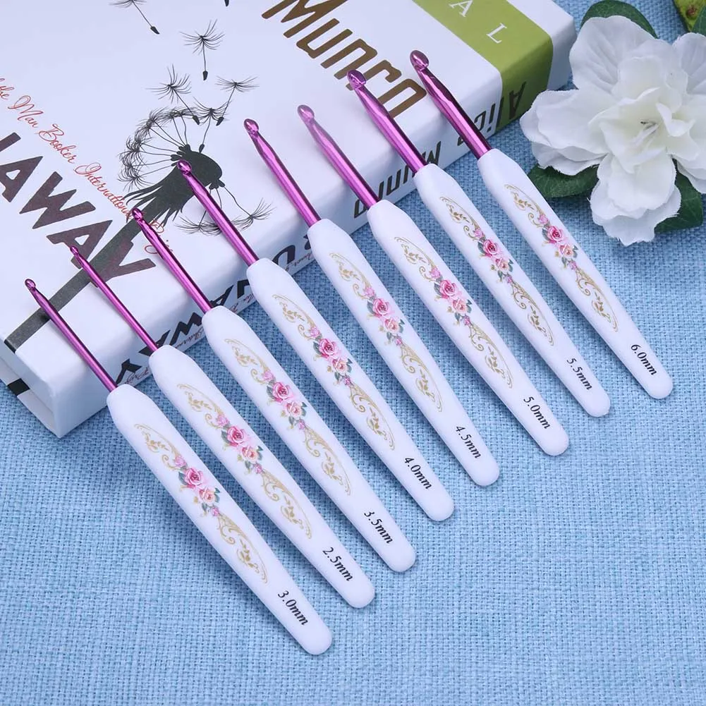 8pcs-Knitting-Needles-Set-with-Plastic-Handle-Aluminium-Sweater ...