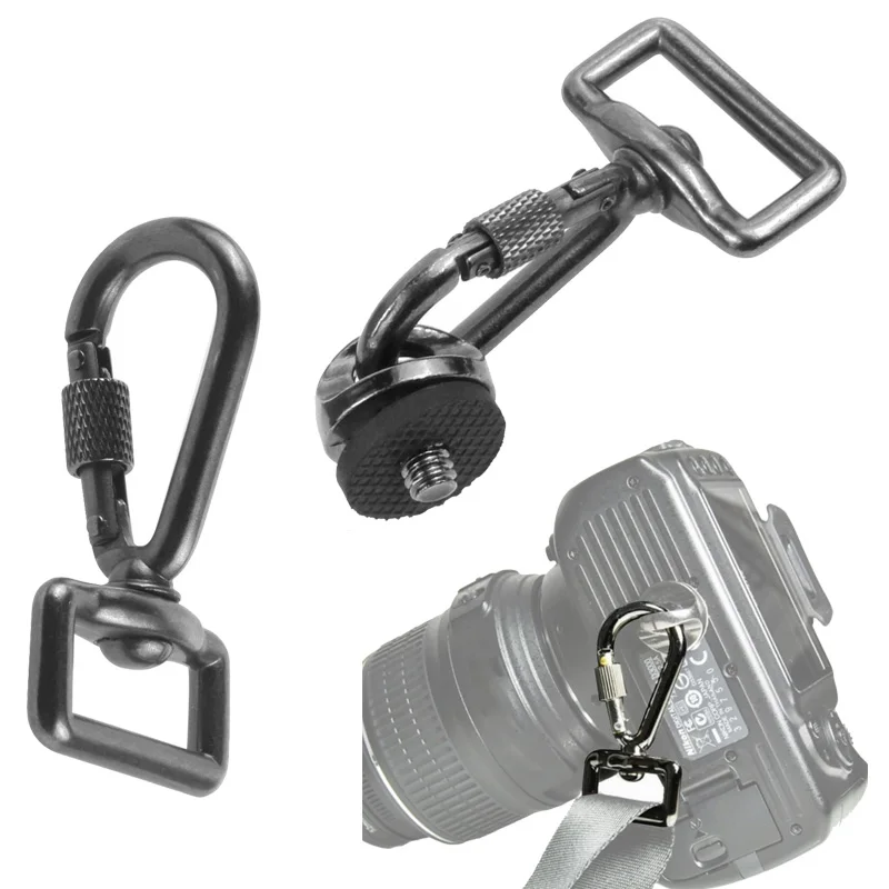 Metal-Quick-Release-Trigger-Snap-Hook-Ring-Carabiner-Screw-Lock-DSLR ...