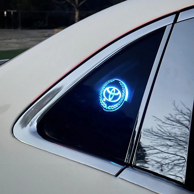 1Pcs-Universal-Toyota-Car-Triangle-Window-LED-Decorate-Light-Car-Rear ...