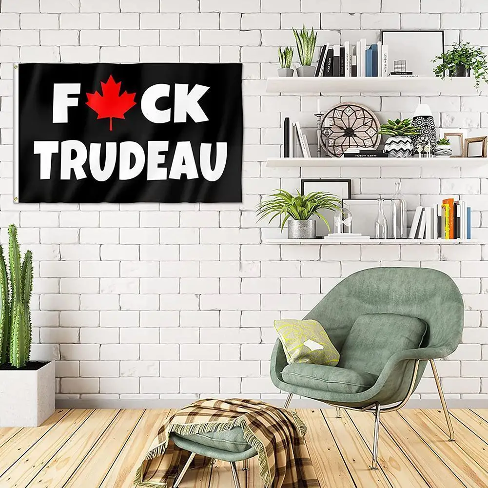 Fck Trudeau Canadian Maple Leaf Flag Outdoor Indoor Dropshipping ...