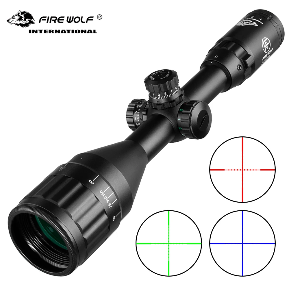 FIRE WOLF 1x40 Hunting Tactical Holographic Riflescopes Red Green Dots ...