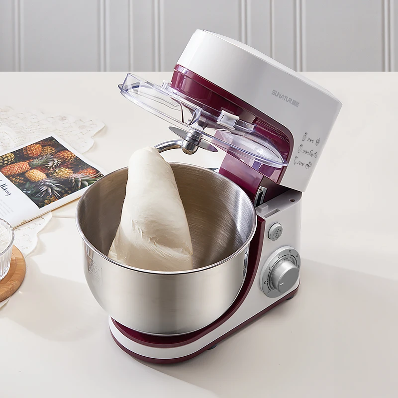 SUNATUR-Kneader-5-5L-Flour-Dough-Machine-110V-220V-Stand-Mixer-1300W ...