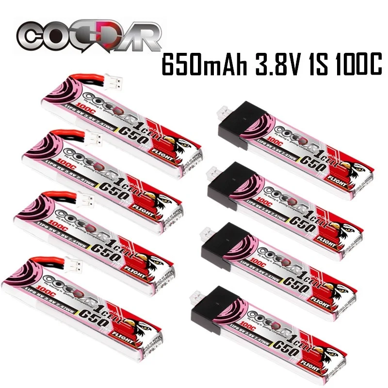 4PCS CODDAR 650mAh 3,8 V 1S 100C/200C HV Lipo batterie Für EMAX mobula7 ...